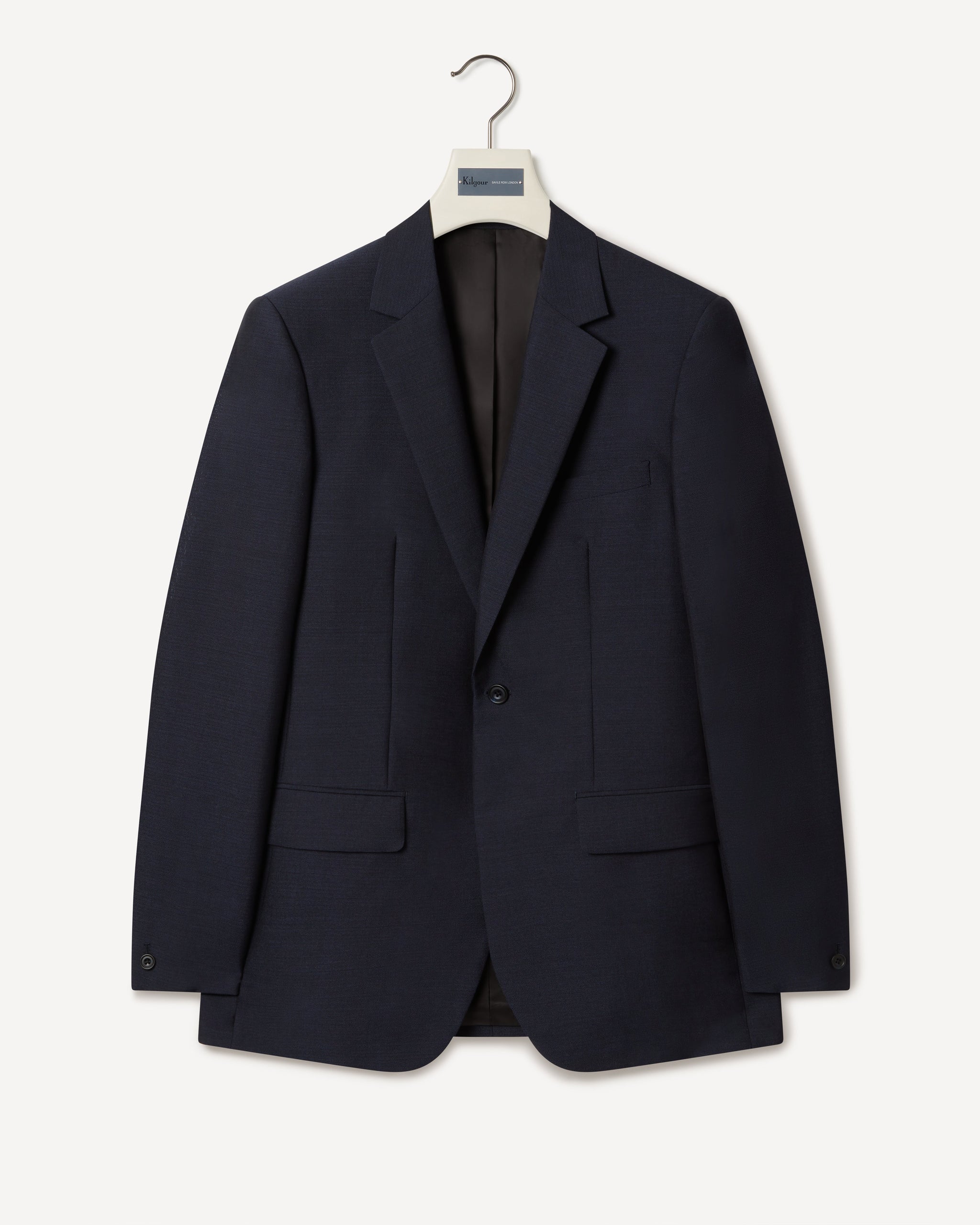 SB1 Plain Wool Mohair Suit Navy
